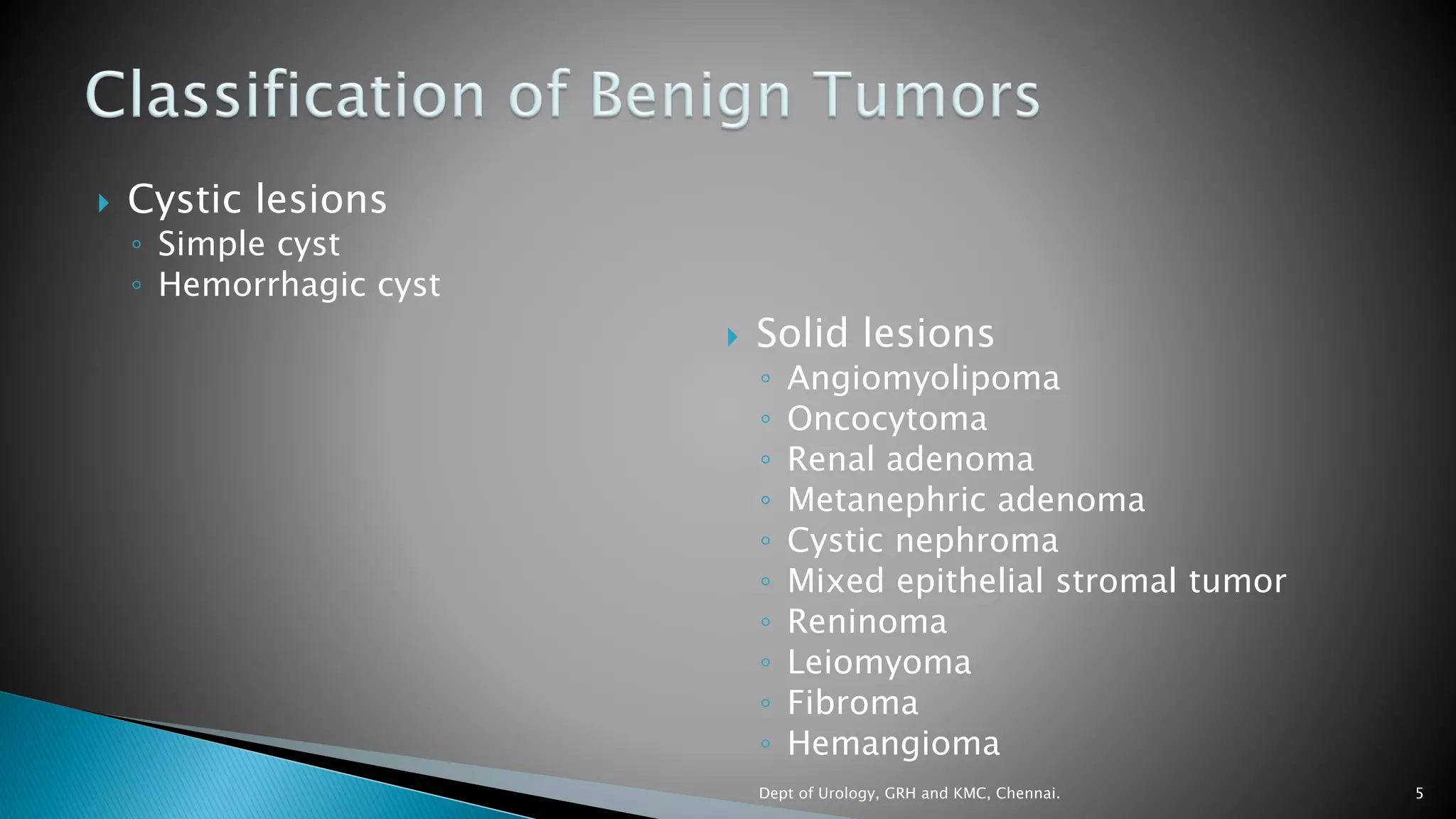 BENING RENAL TUMORS | PDF