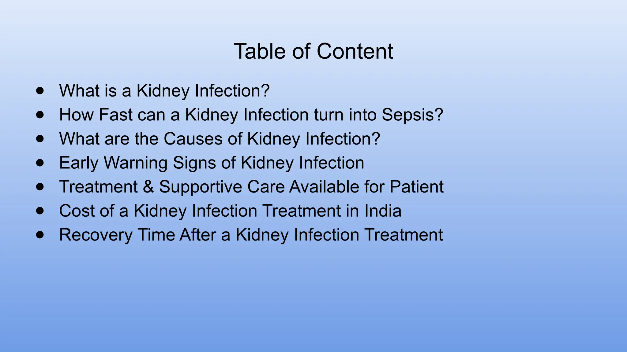 How fast a kidney infection kill you,causes prevention | PPTX