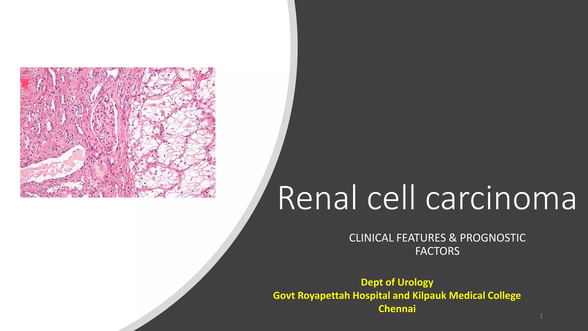 CLINICAL FEATURES & PROGNOSTIC FACTORS OF RCC | PDF | Blood Disorders ...