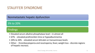 CLINICAL FEATURES & PROGNOSTIC FACTORS OF RCC | PDF | Blood Disorders ...