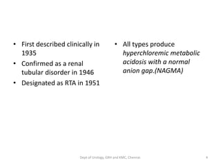 RENAL TUBULAR ACIDOSIS | PDF