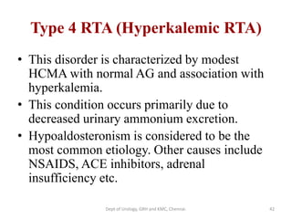 RENAL TUBULAR ACIDOSIS | PPT
