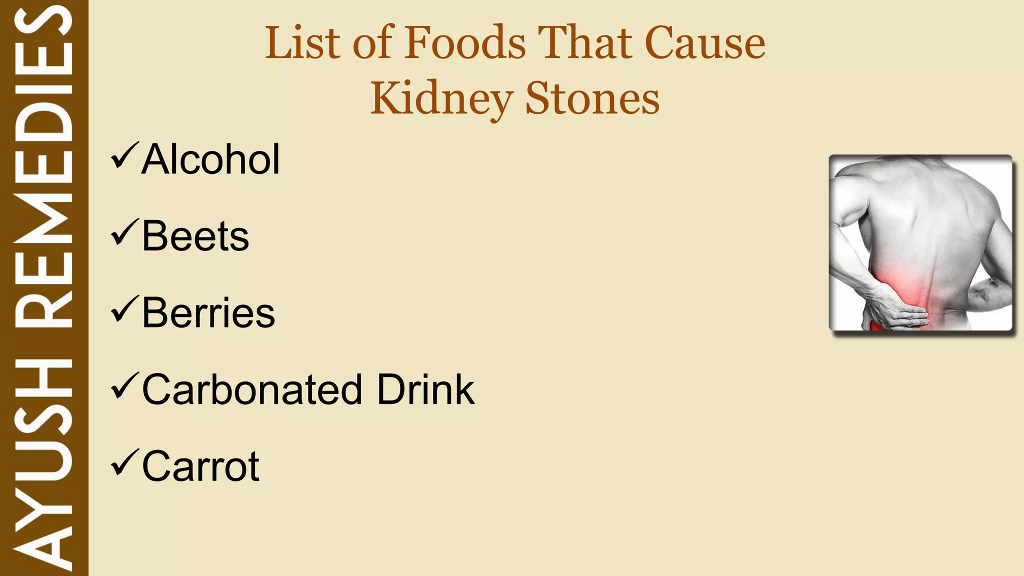 Kidney Stone Diet, List of Foods to Eat and Avoid During Kidney Stones ...