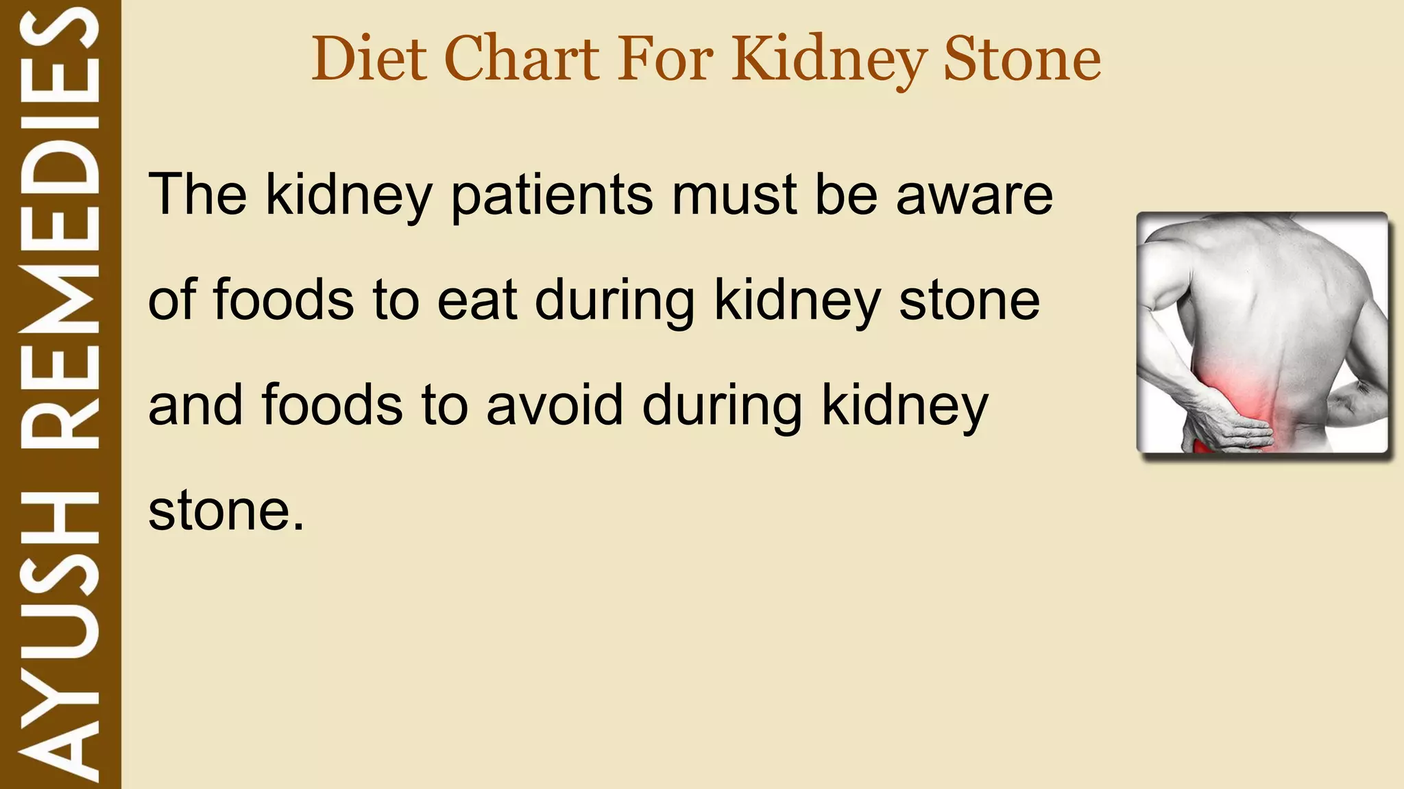 Kidney Stone Diet, List of Foods to Eat and Avoid During Kidney Stones | PDF