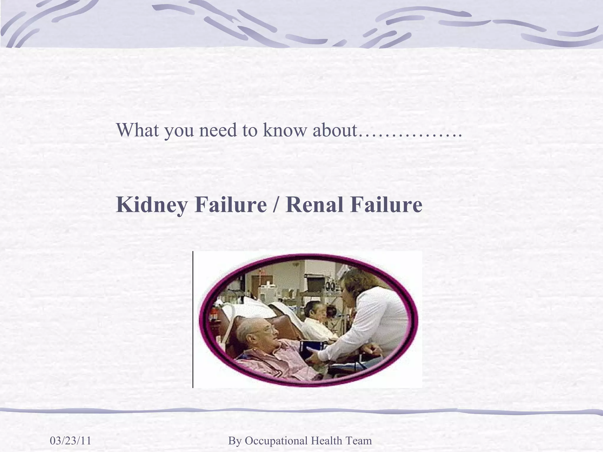 Know Your Kidneys | PPS
