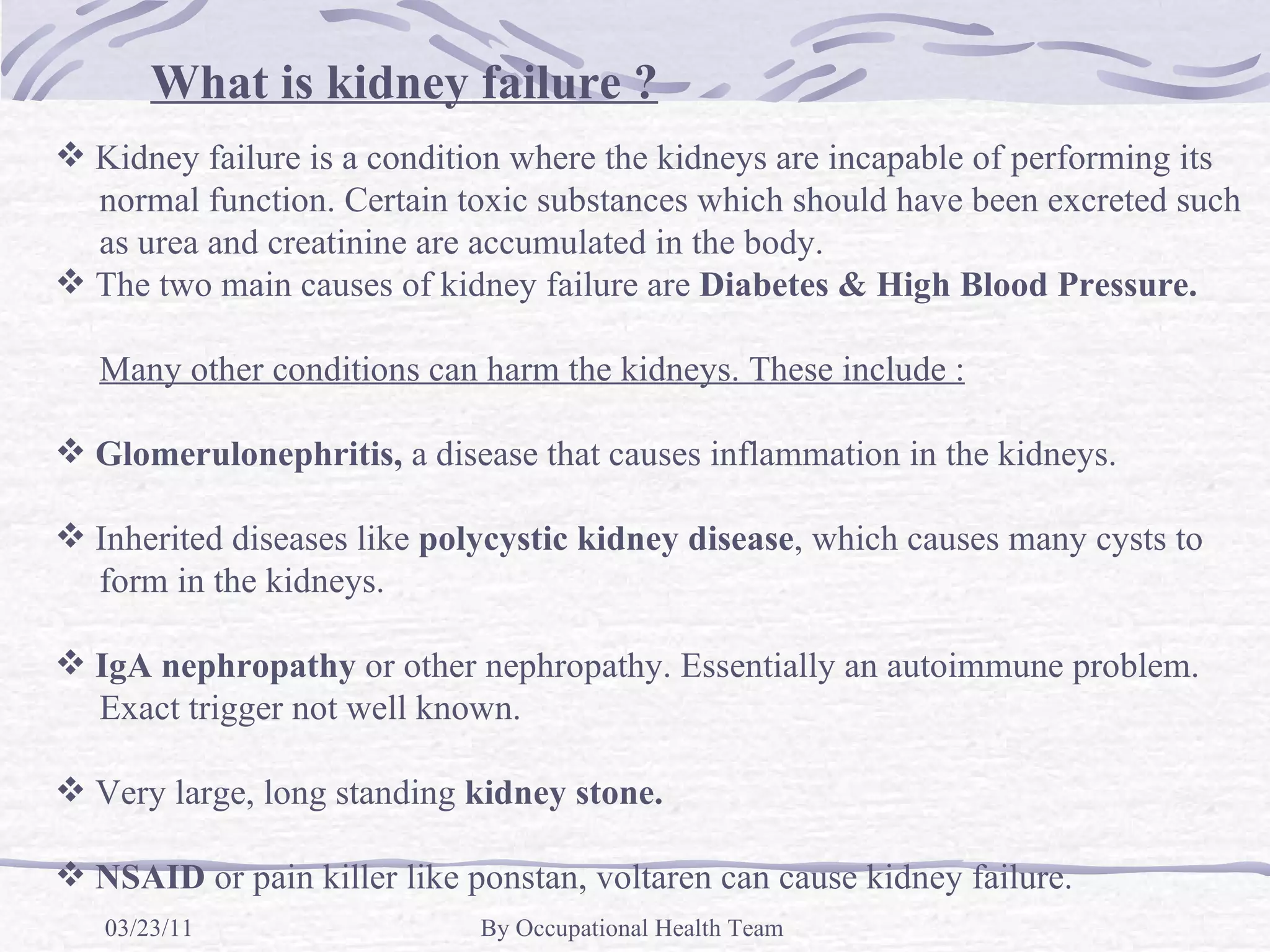 Know Your Kidneys | PPS
