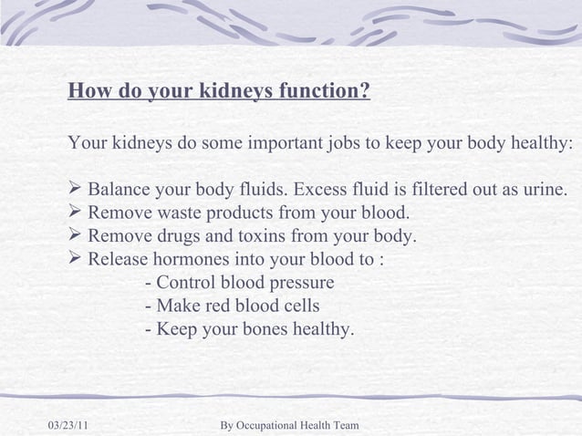Know Your Kidneys | PPS