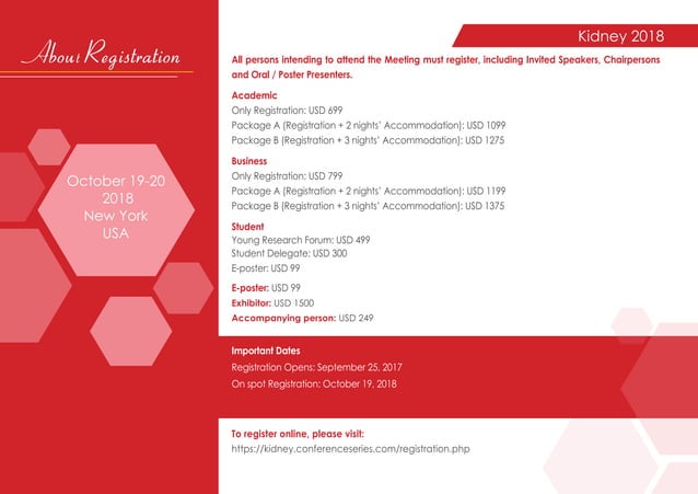 3rd Annual Kidney Congress brochure 2018 | PPT