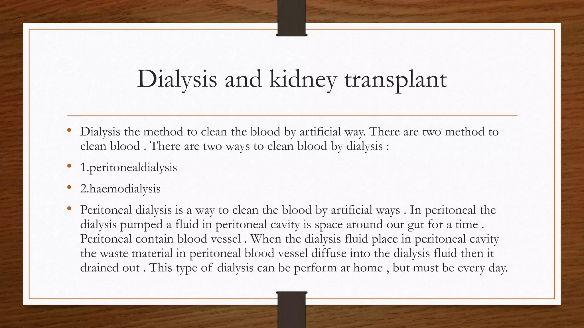 Kidney and its disorder | PPTX | Chemistry | Science