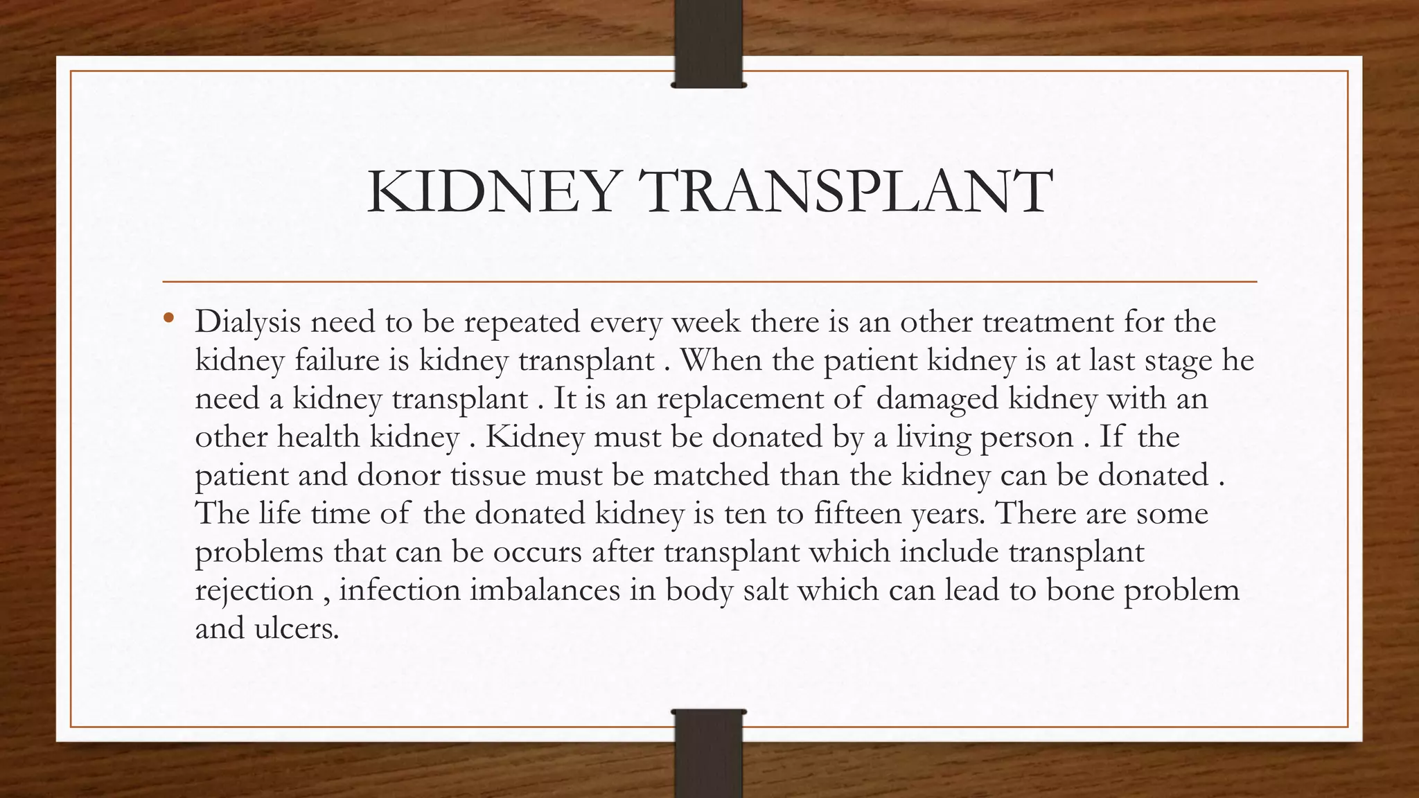 Kidney and its disorder | PPTX | Chemistry | Science
