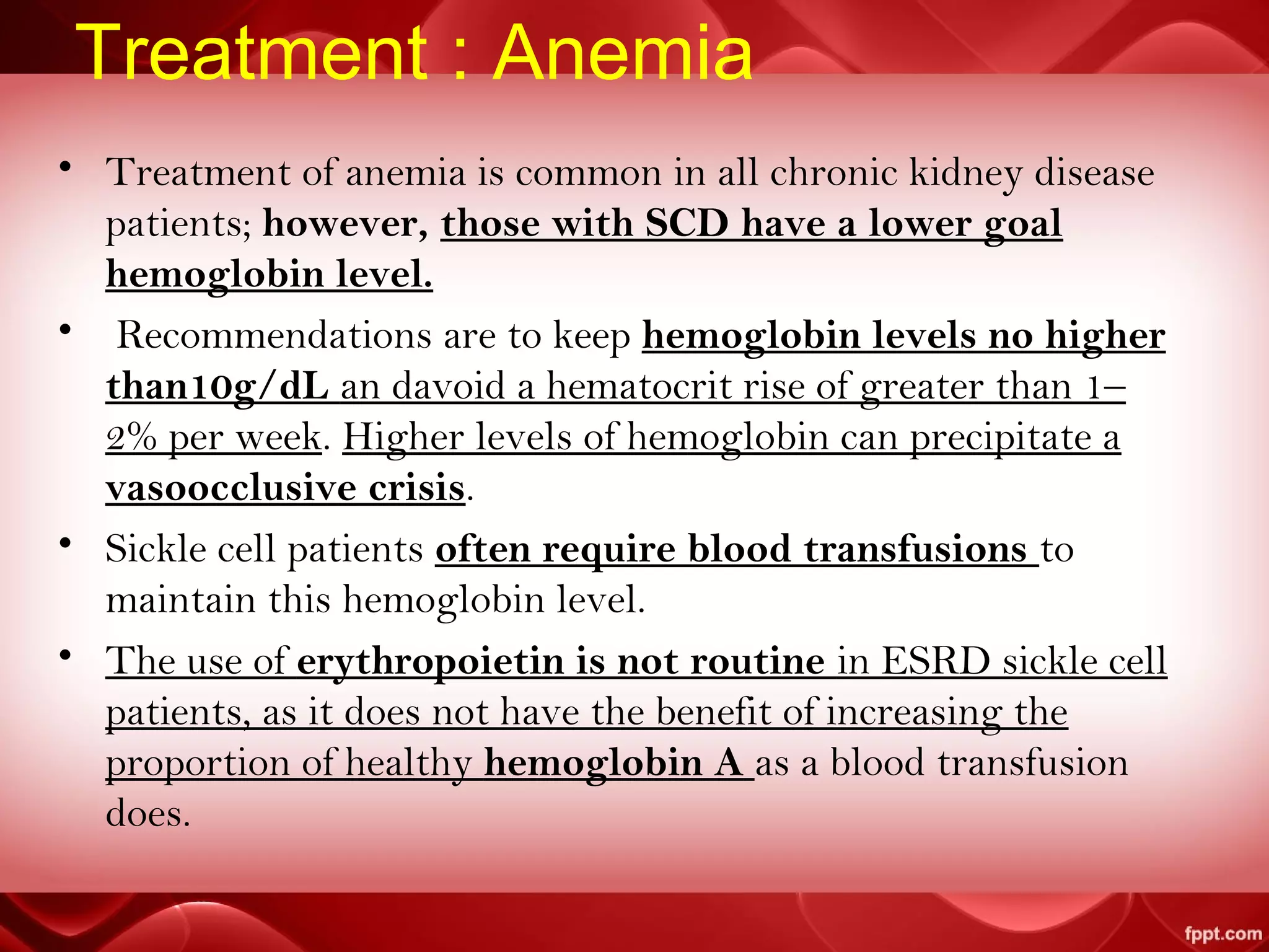 Kidney and scd | PPT | Blood Disorders | Diseases and Conditions