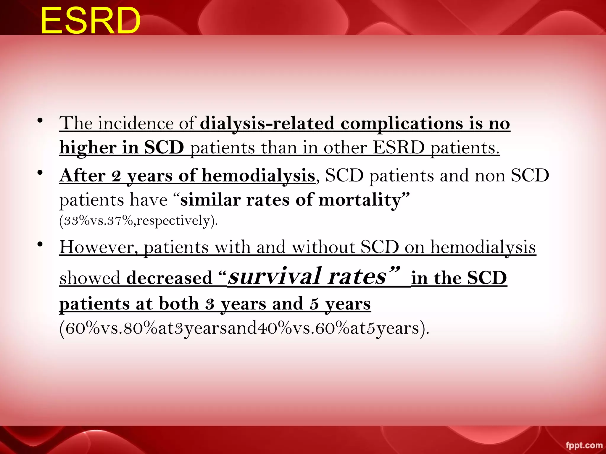 Kidney and scd | PPT | Blood Disorders | Diseases and Conditions