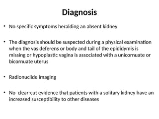 The kidney and The ureters Agenesis.ppt