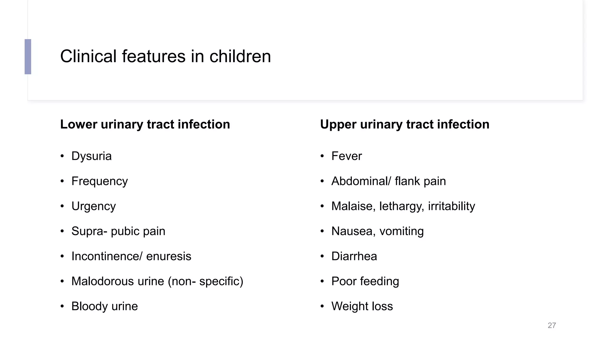 Kidney and Urinary Tract Infections in Children | PPT