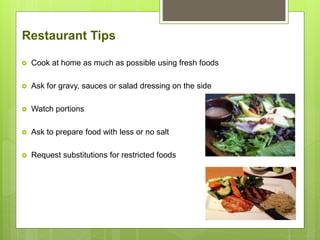 Kidney disease diet awareness | PPTX