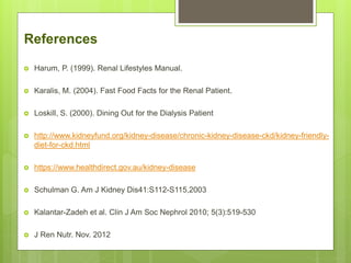 Kidney disease diet awareness | PPTX