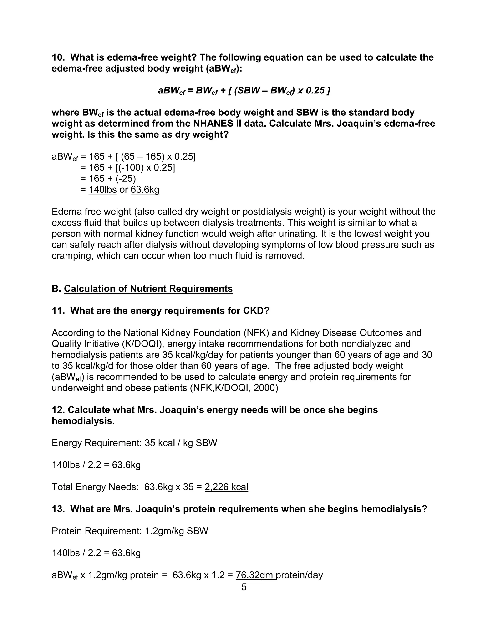 Kidney Disease Case Study | PDF