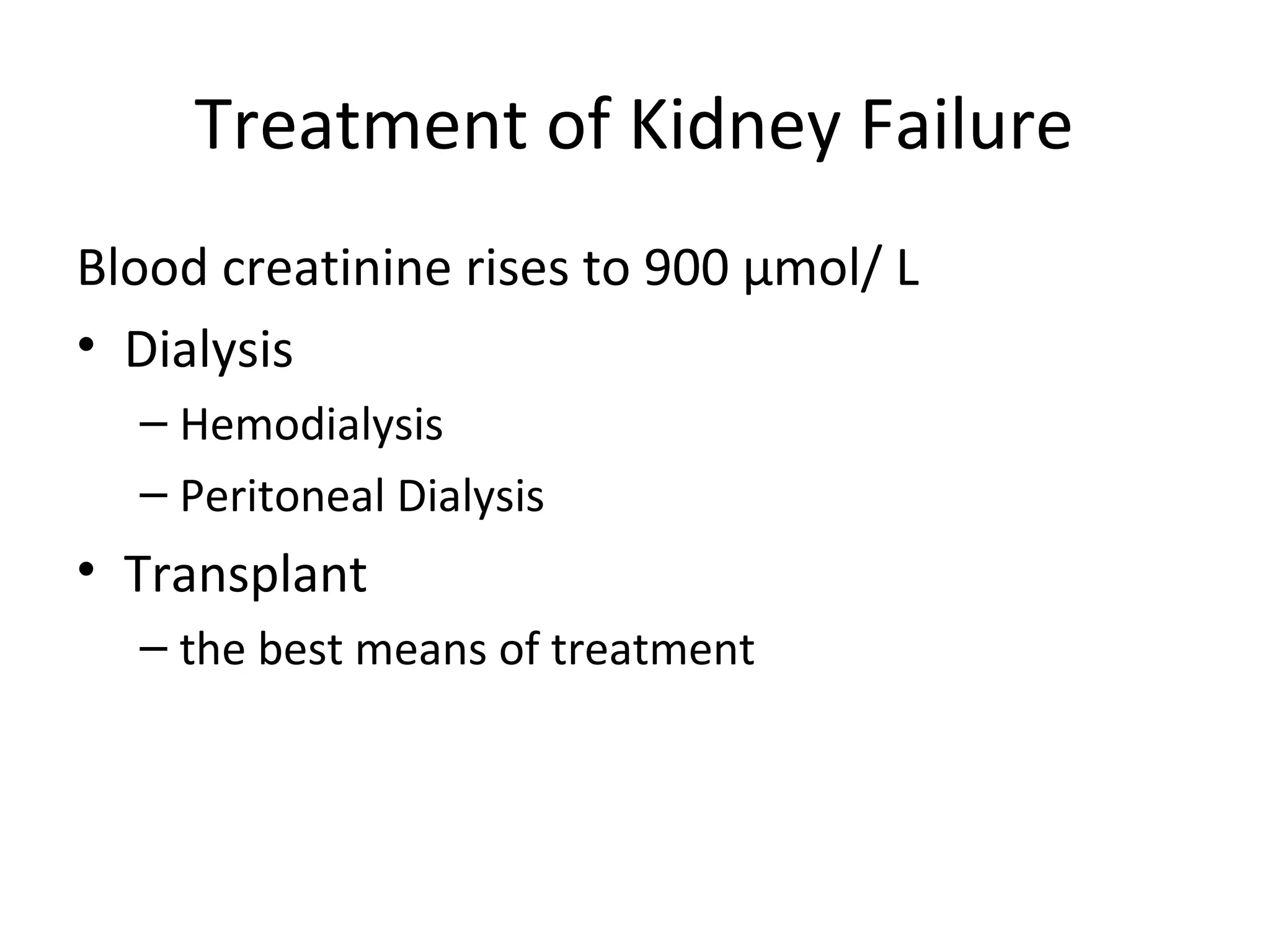 Kidney disorders, Laboratory Investigation and Renal Function Tests | PPT