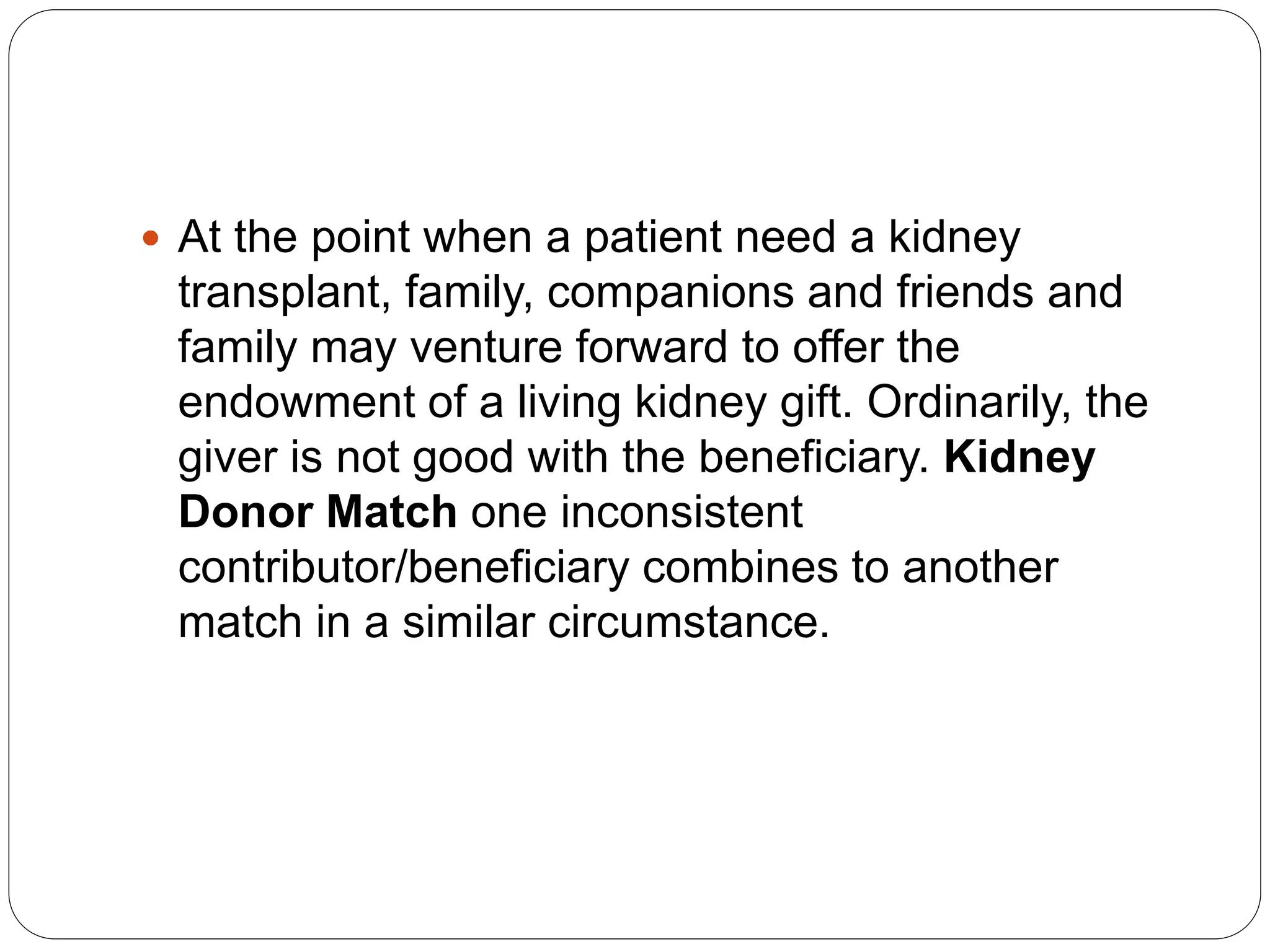 Kidney donor | PPTX