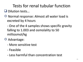 Kidney function test | PPT