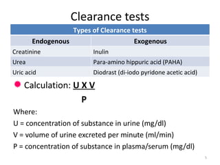 Kidney function test | PPT