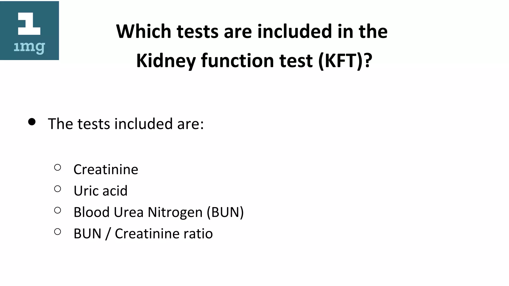 Kidney function test | ODP