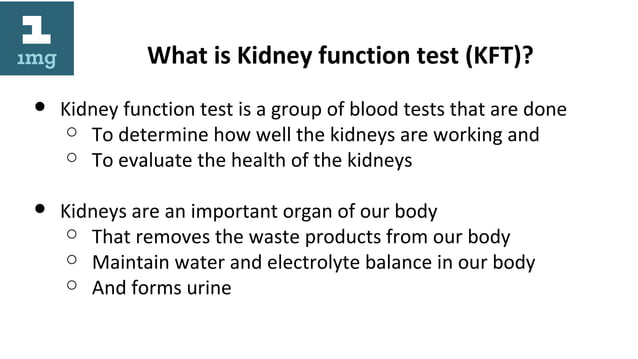 Kidney function test | ODP