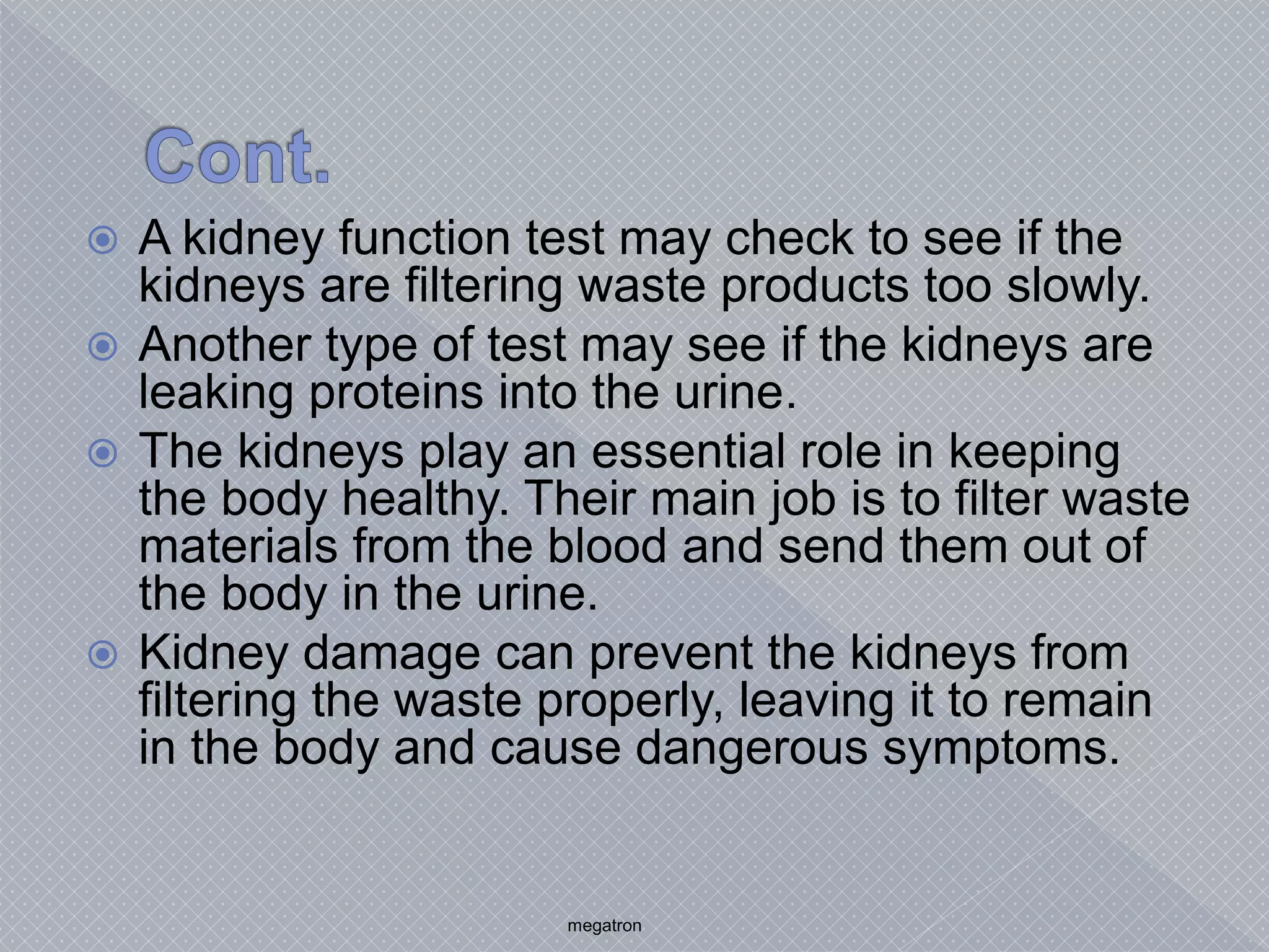 Kidney function test | PPT