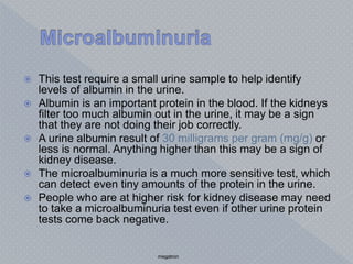 Kidney function test | PPTX
