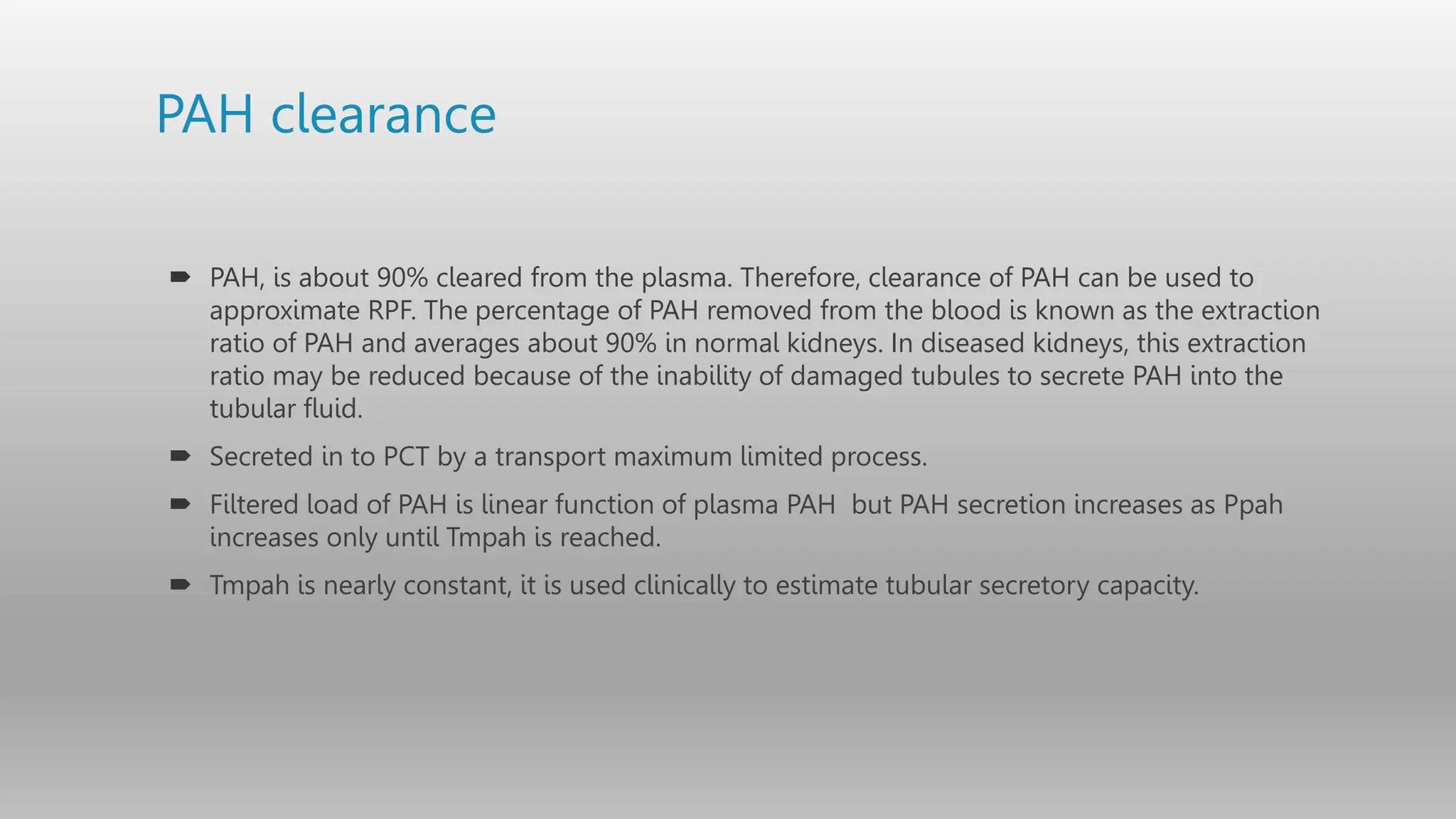 Kidney function test.pptx. Renal clearance | PPTX | Lung and ...