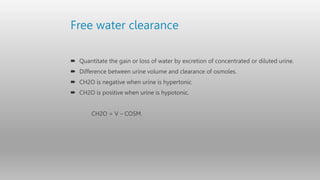 Kidney function test.pptx. Renal clearance | PPTX | Lung and ...