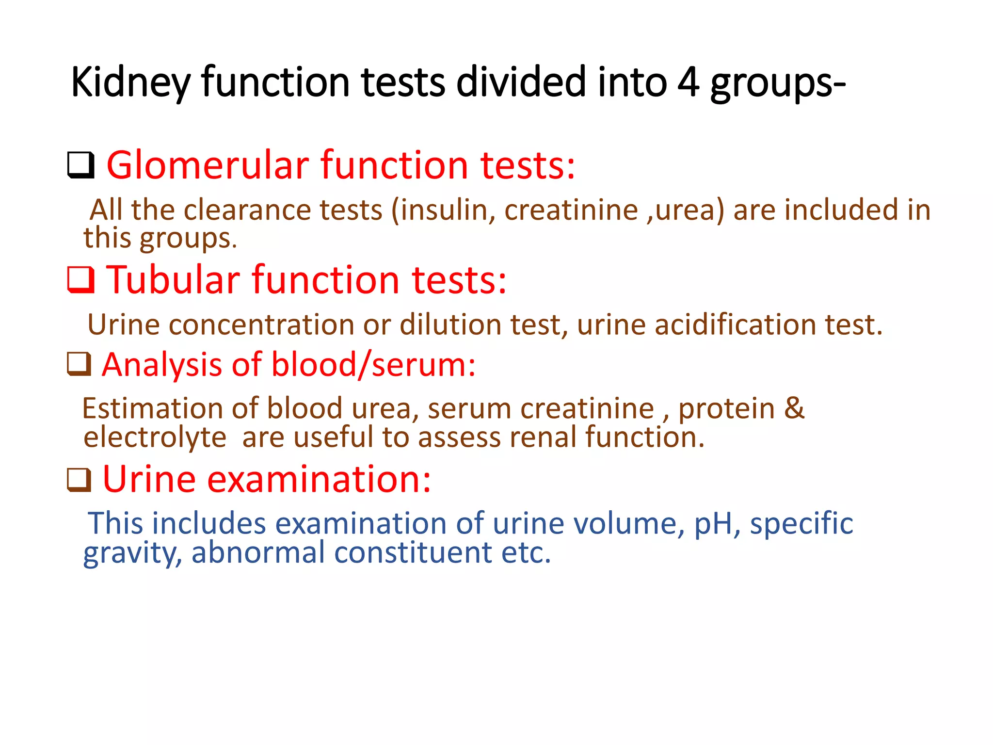 Biochemistry Kidney Function Test-3.pptx | Lung and Respiratory Health ...