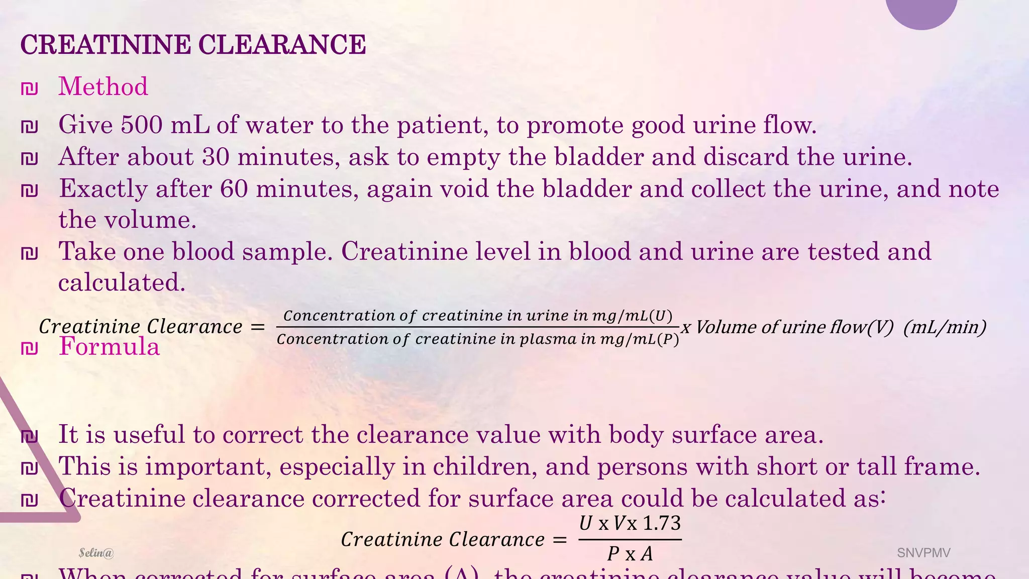 Kidney function test npn constituents clearance tests_kidney stone ...