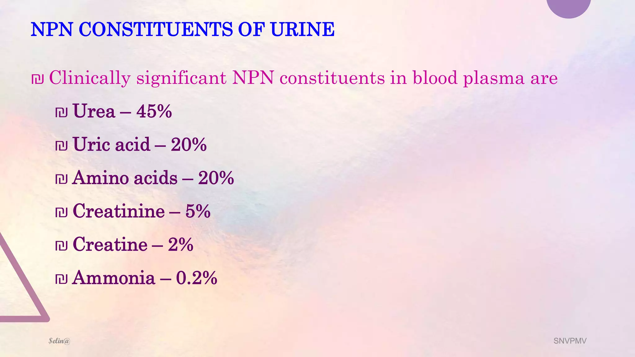 Kidney function test npn constituents clearance tests_kidney stone ...