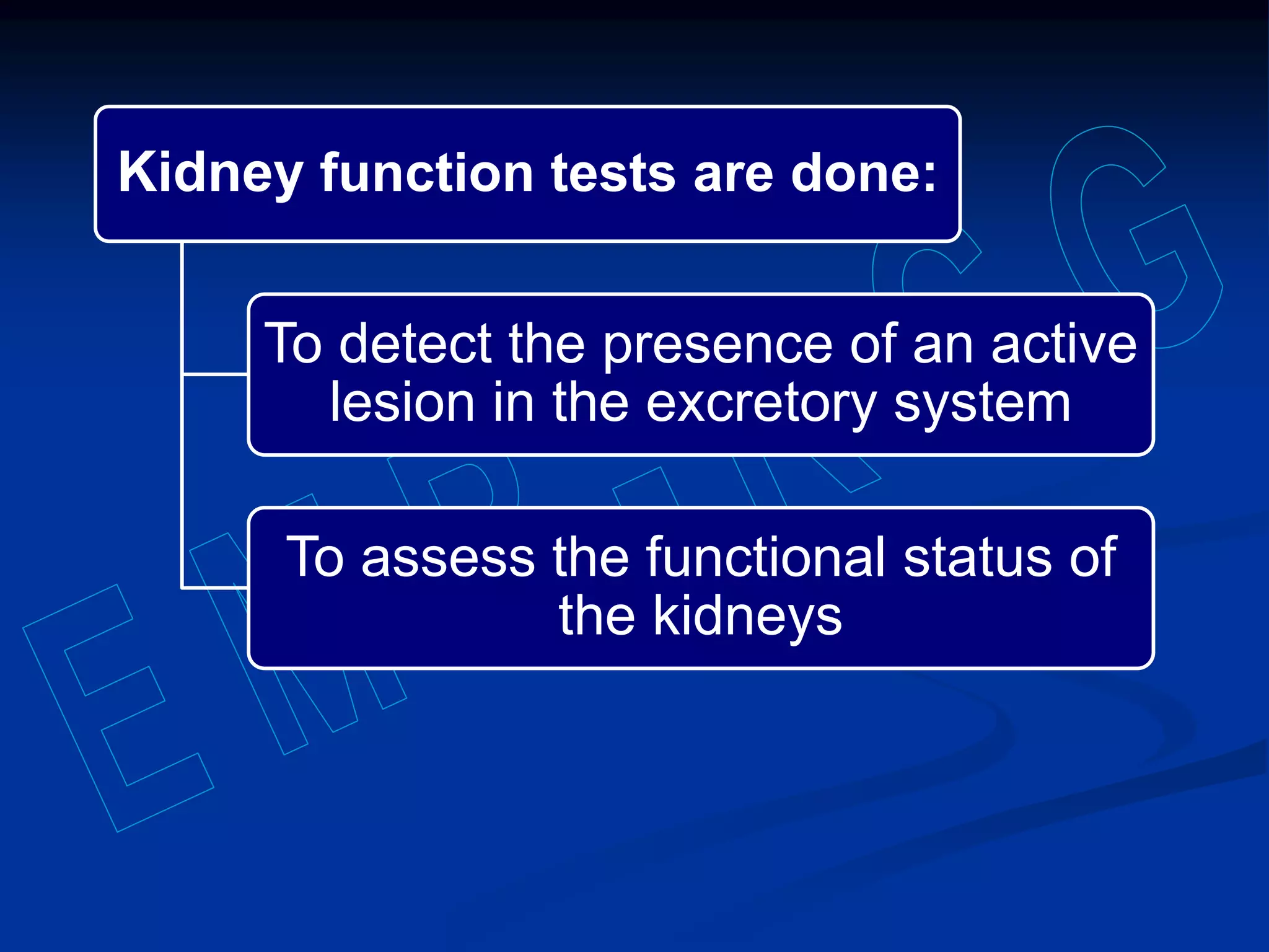 Kidney function tests | PPTX