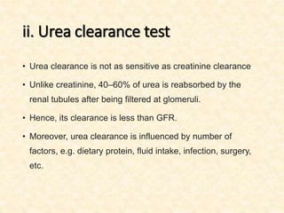 Organ Function test: Kidney function tests.pptx