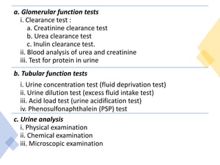 Organ Function test: Kidney function tests.pptx