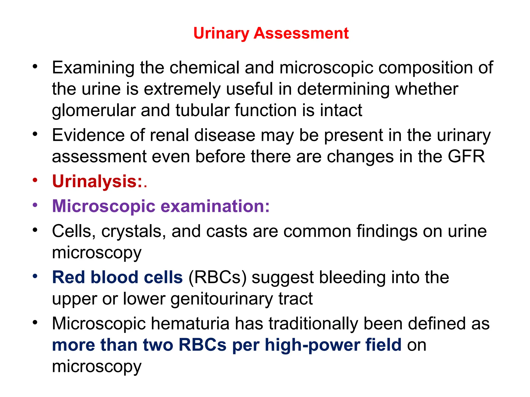 kidney function tests and its interpretation | PPTX