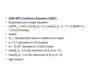kidney function tests and its interpretation | PPTX