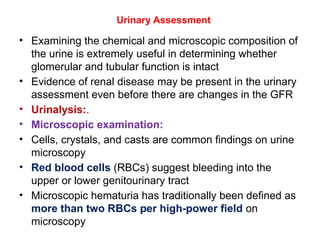 kidney function tests and its interpretation | PPTX