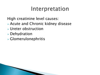 Kidney function tests used in clinical pathology.ppt