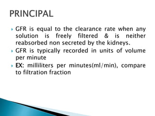 Kidney function tests used in clinical pathology.ppt