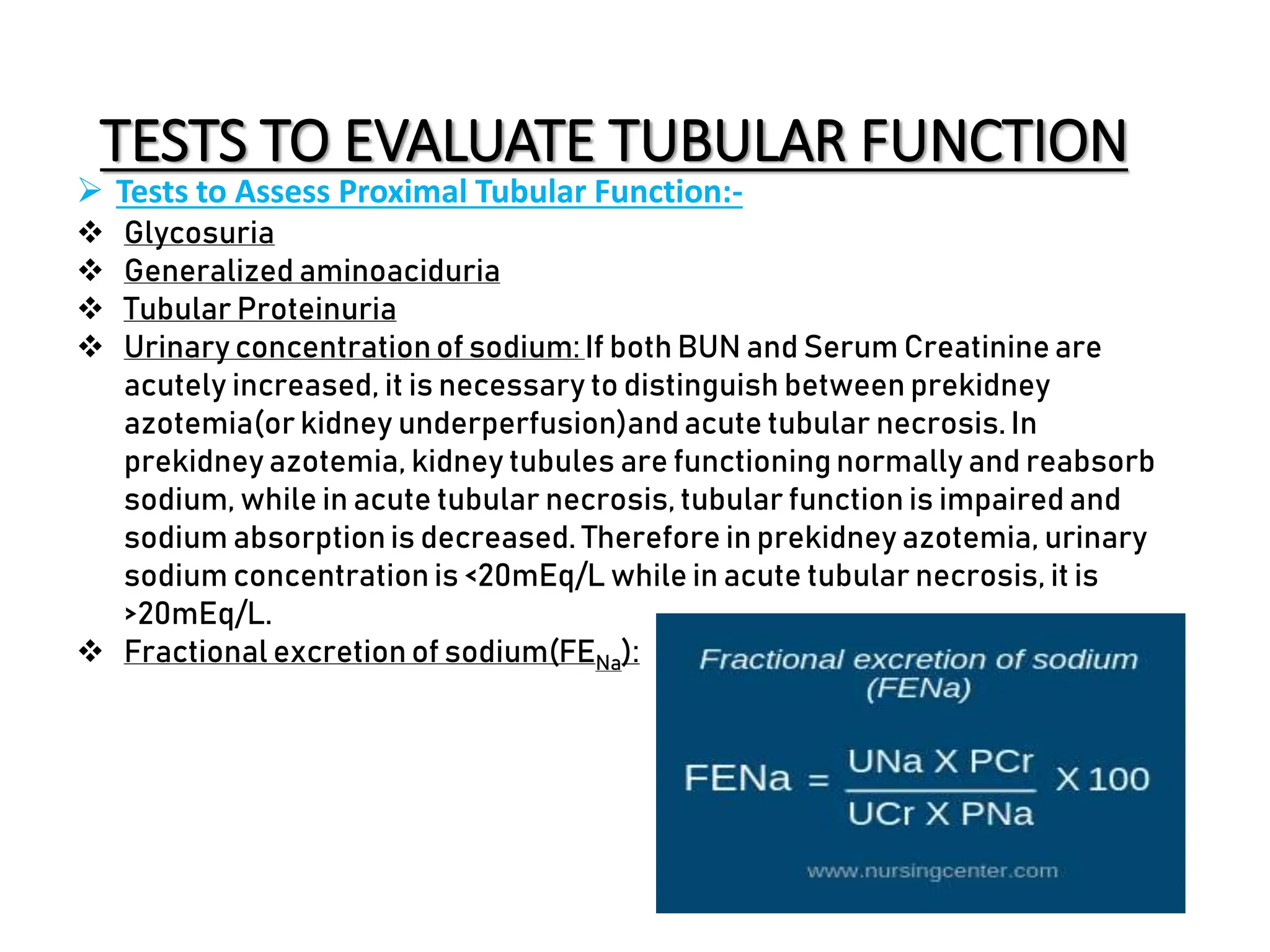 KIDNEY FUNCTION TEST STM.pptx by Dr Thakur | PPT
