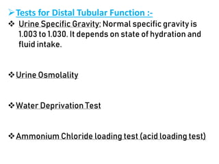 KIDNEY FUNCTION TEST STM.pptx by Dr Thakur | PPT
