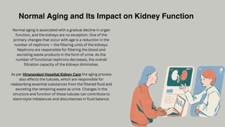 Kidney Health and Aging Understanding the Changes - Hiranandani ...
