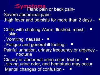 Kidney infection or pyelonephritis | PPT