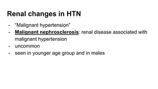 Kidney in hypertension - Pathology - RDT | PPTX