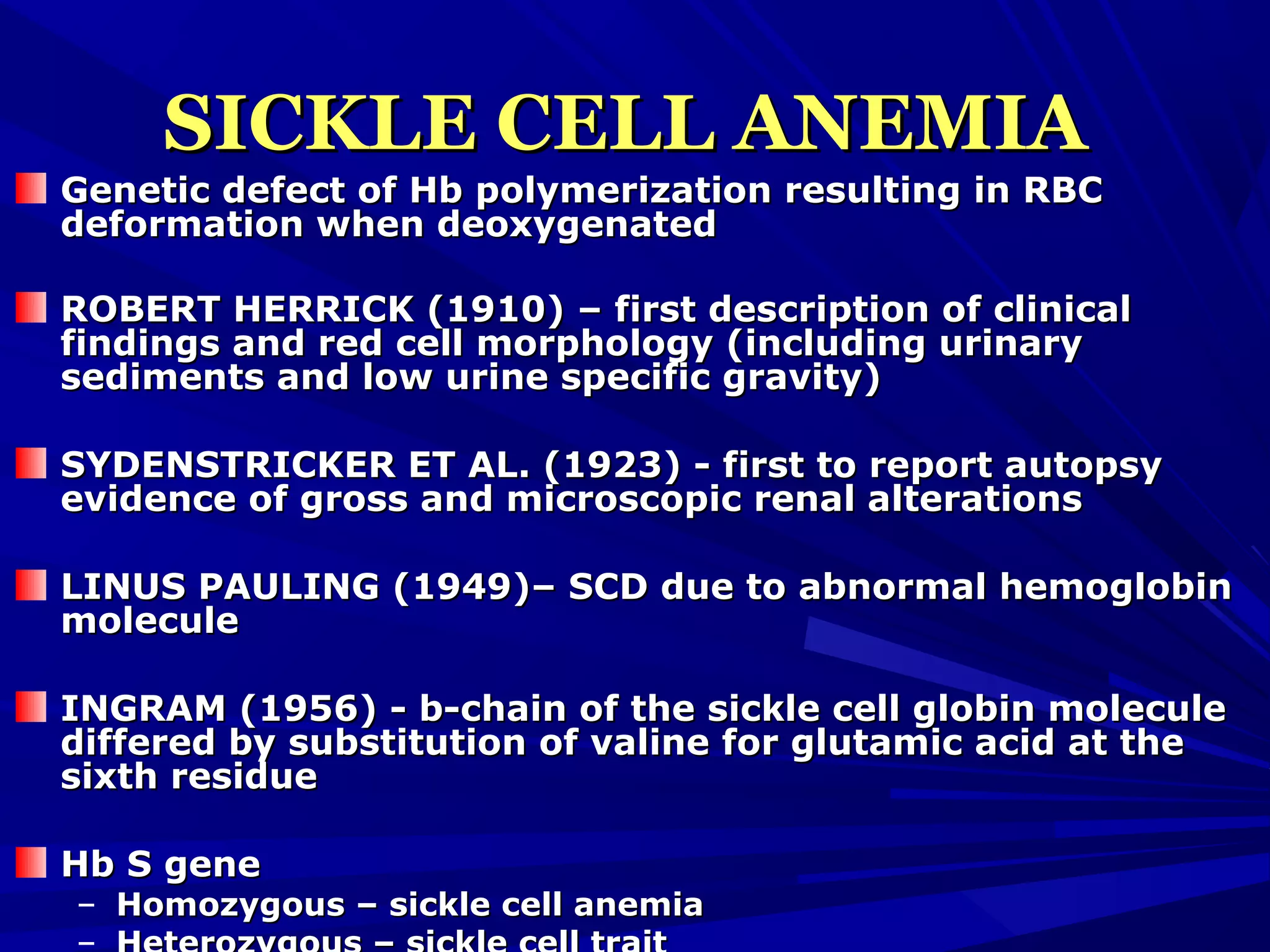 Kidney in sickle cell disease | PPT