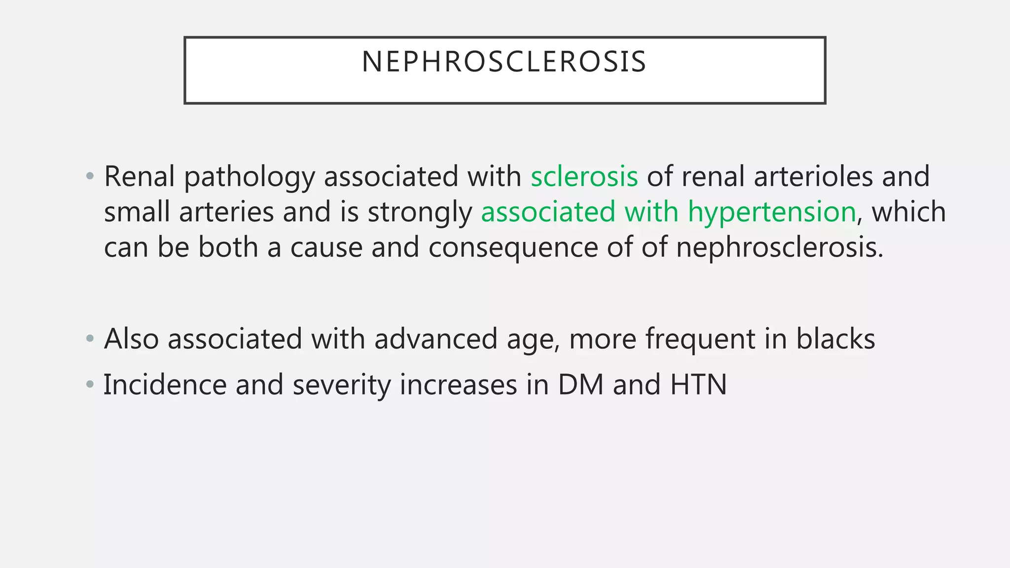 Nephrosclerosis | PPTX