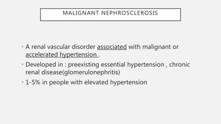 Nephrosclerosis | PPTX